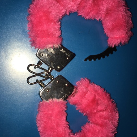 Spencer's | Other | Fuzzy Pink Handcuffs From Spencers | Poshmark